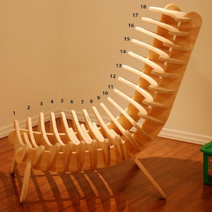 Cnc Cutting Files,wood Chair Cut File,cnc Machine,parametric Chair ...