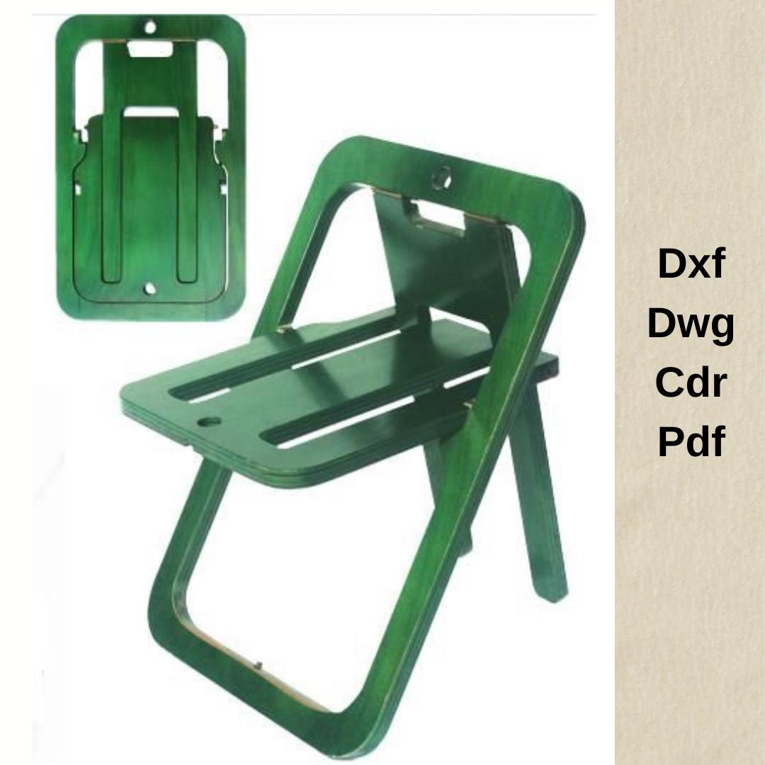CNC CUTTING FILE Wooden Folding Chair, Cnc Folding Chair, Laser Cut ...