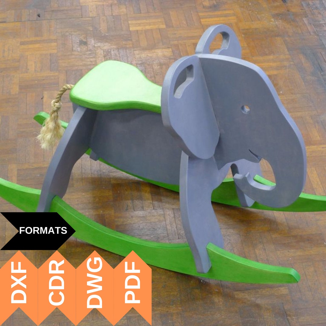 CNC CUTTING FILE Wooden Rocking Toy, Cnc Rocking Horse, Laser Cut Files ...