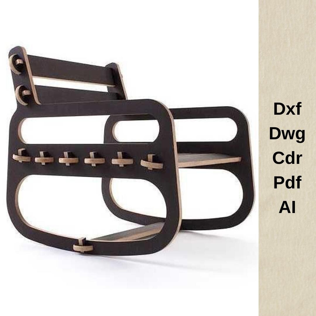 Cnc Cutting Files,cnc Machine,dxf Files,chair Drawing,wood Furniture ...