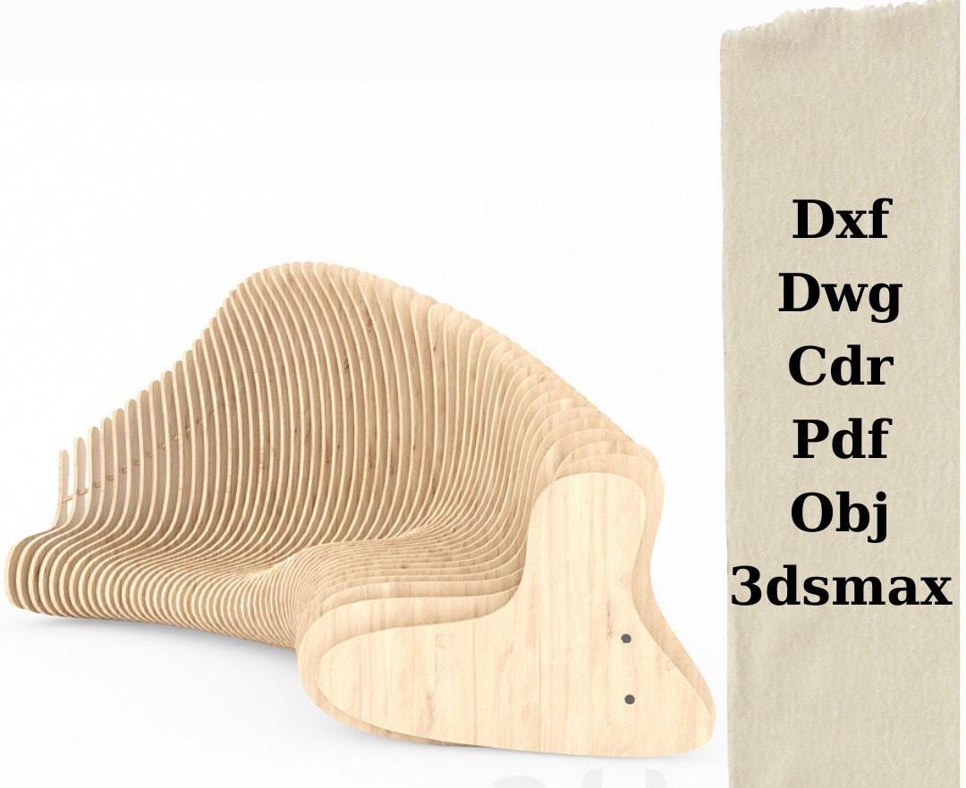 Parametric Design,parametric Bench Model,wood Furniture,cnc Cutting ...