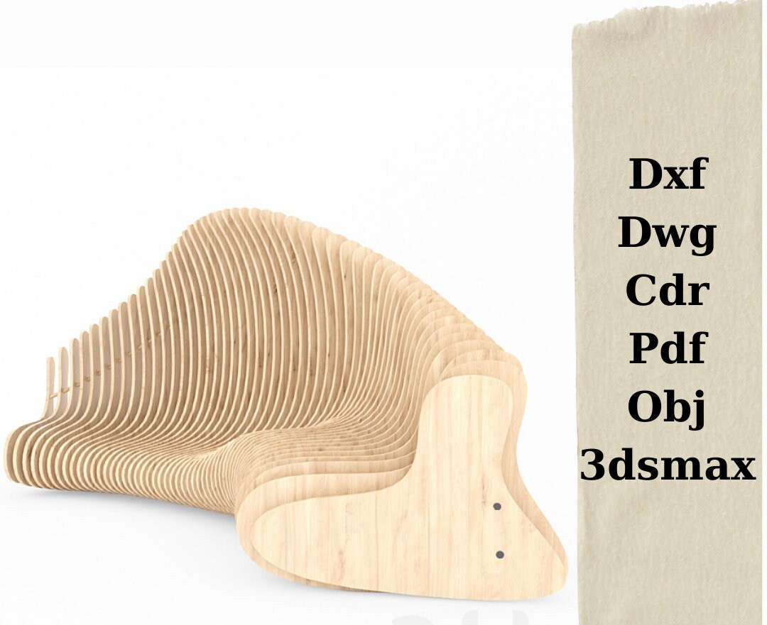 Parametric Design,parametric Bench Model,wood Furniture,cnc Cutting ...