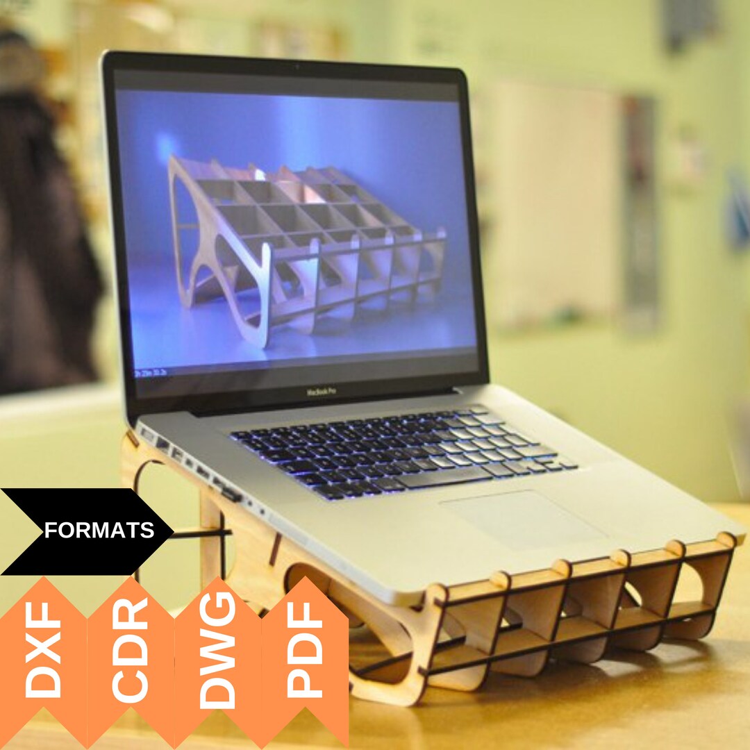 CNC CUTTING FILE Wooden Pc Stand, Cnc Pc Stand, Laser Cut Files, Cnc ...