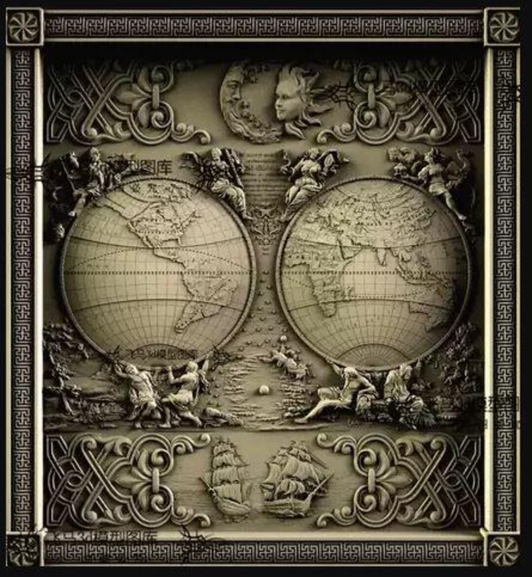 3d Stl Model,3d World Map Stl Files,3d Printer Files,cnc Router Files ...