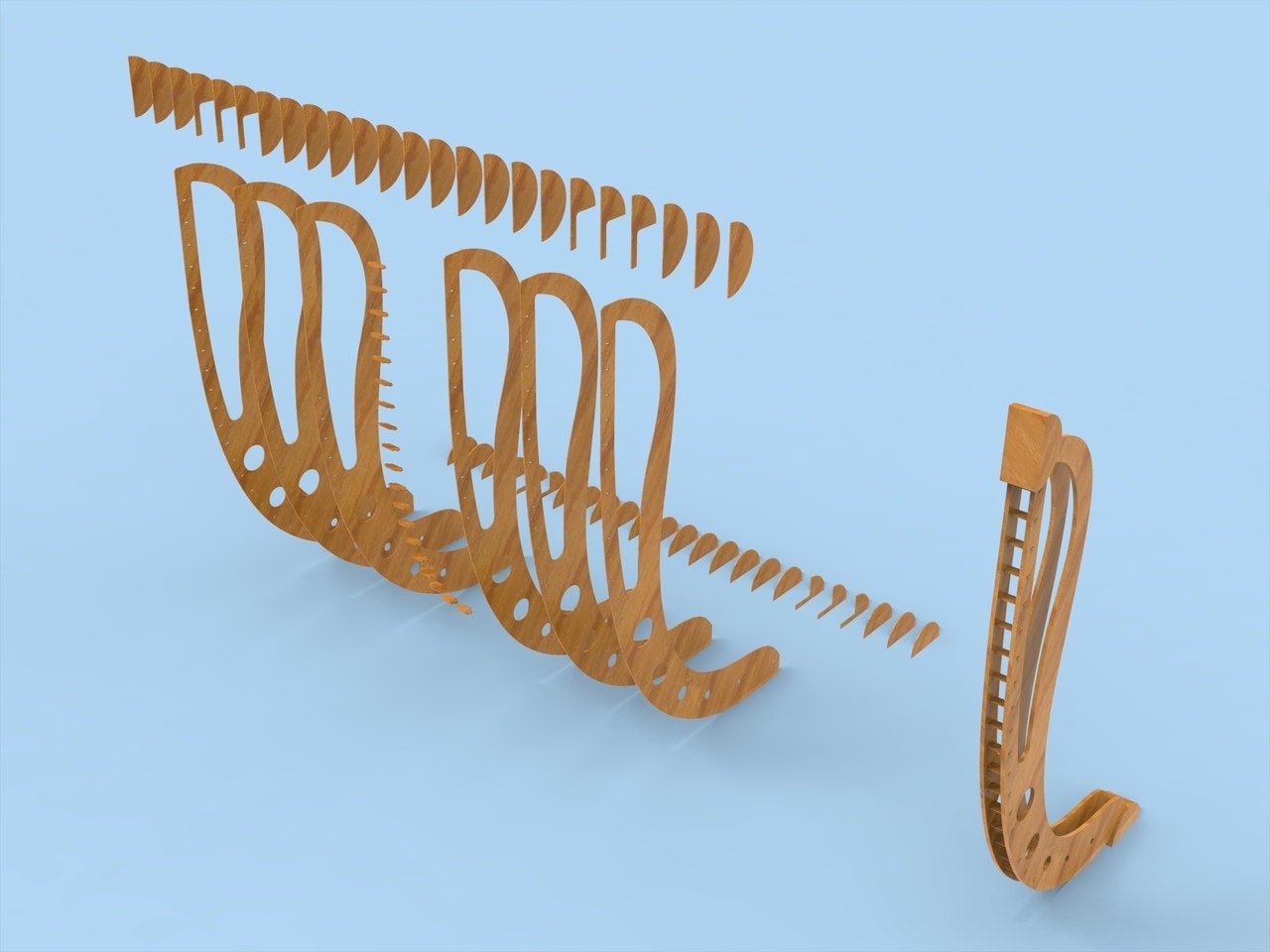 CNC CUTTING FILE Wooden Bike Stand, Cnc Bike Stand, Laser Cut Files ...