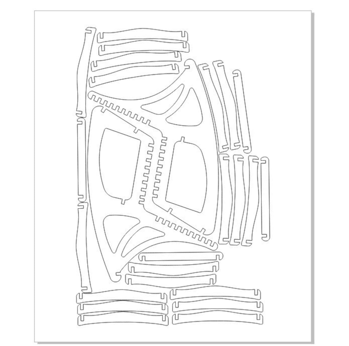 CNC CUTTING FILE Wooden Rocking Chair, Cnc Rocking Chair, Laser Cut ...