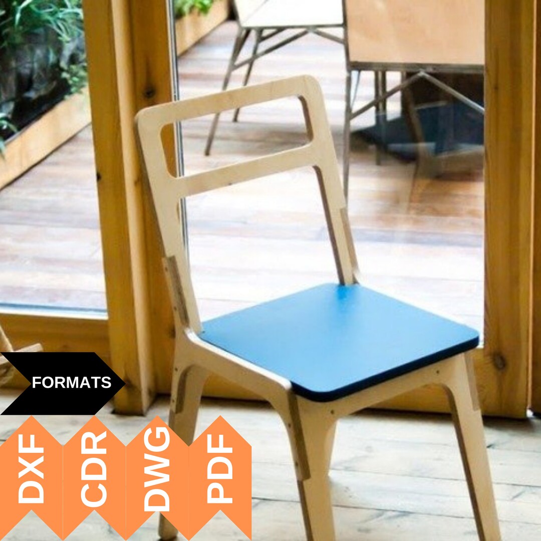 CNC CUTTING FILE Wooden Chair, Cnc Chair, Laser Cut Files, Cnc Files ...
