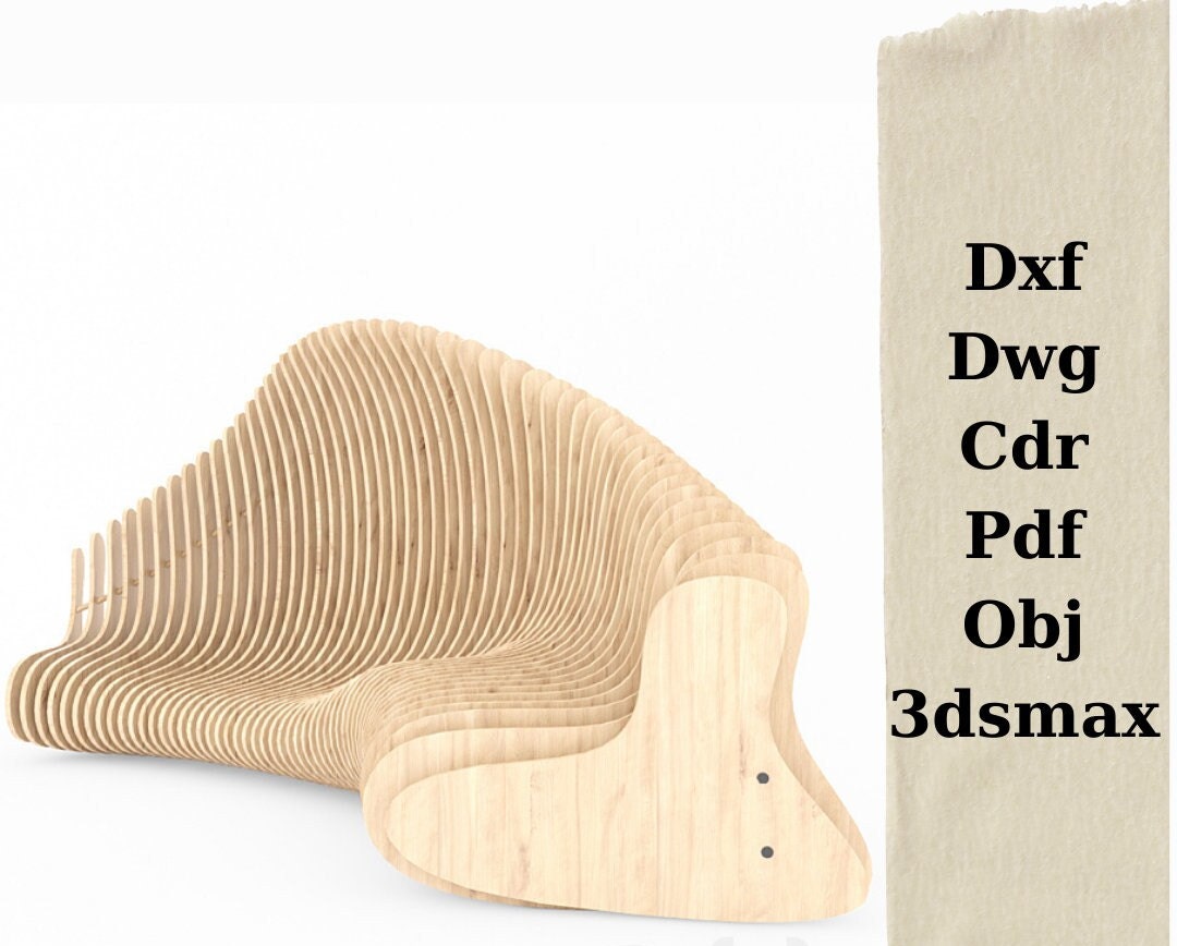 Parametric Design,parametric Bench Model,wood Furniture,cnc Cutting ...