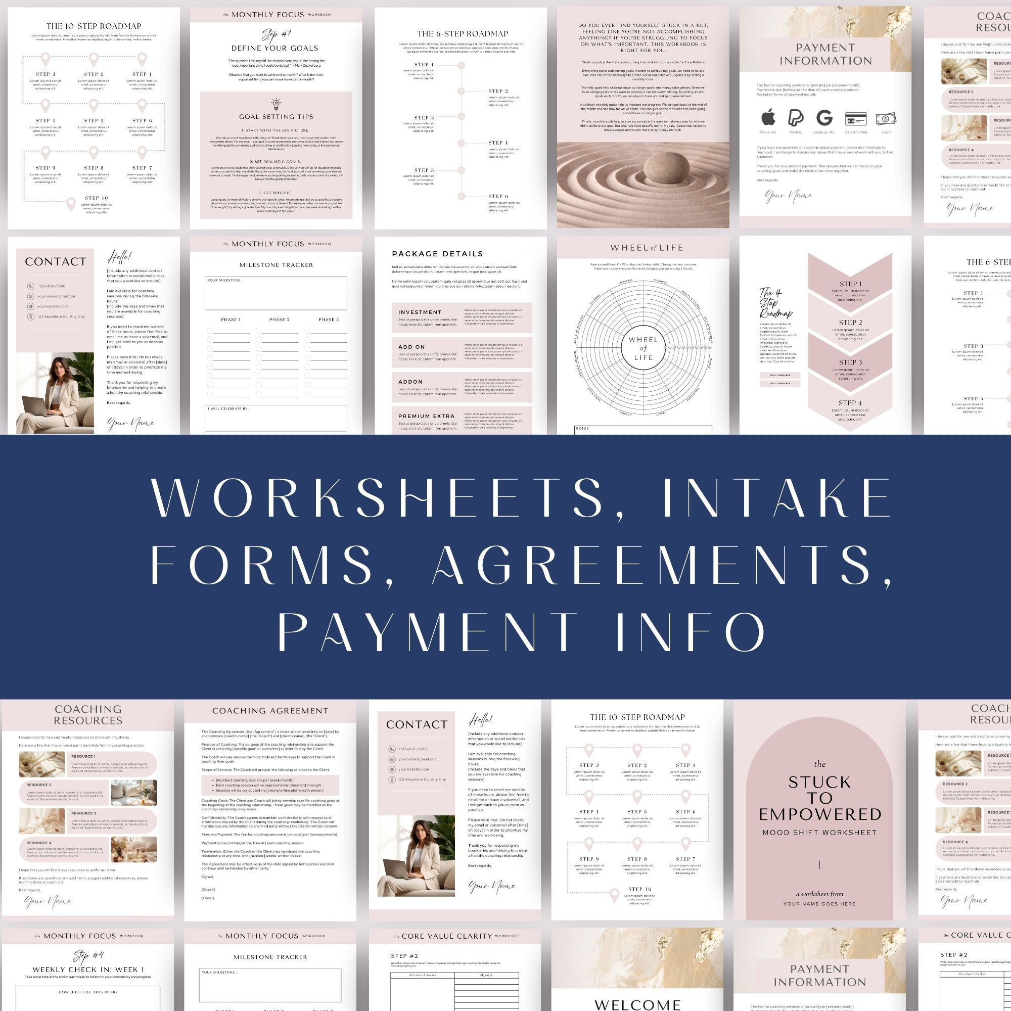 Life Coaching Intake Form, Coaching Intake Forms, Coaching Templates ...