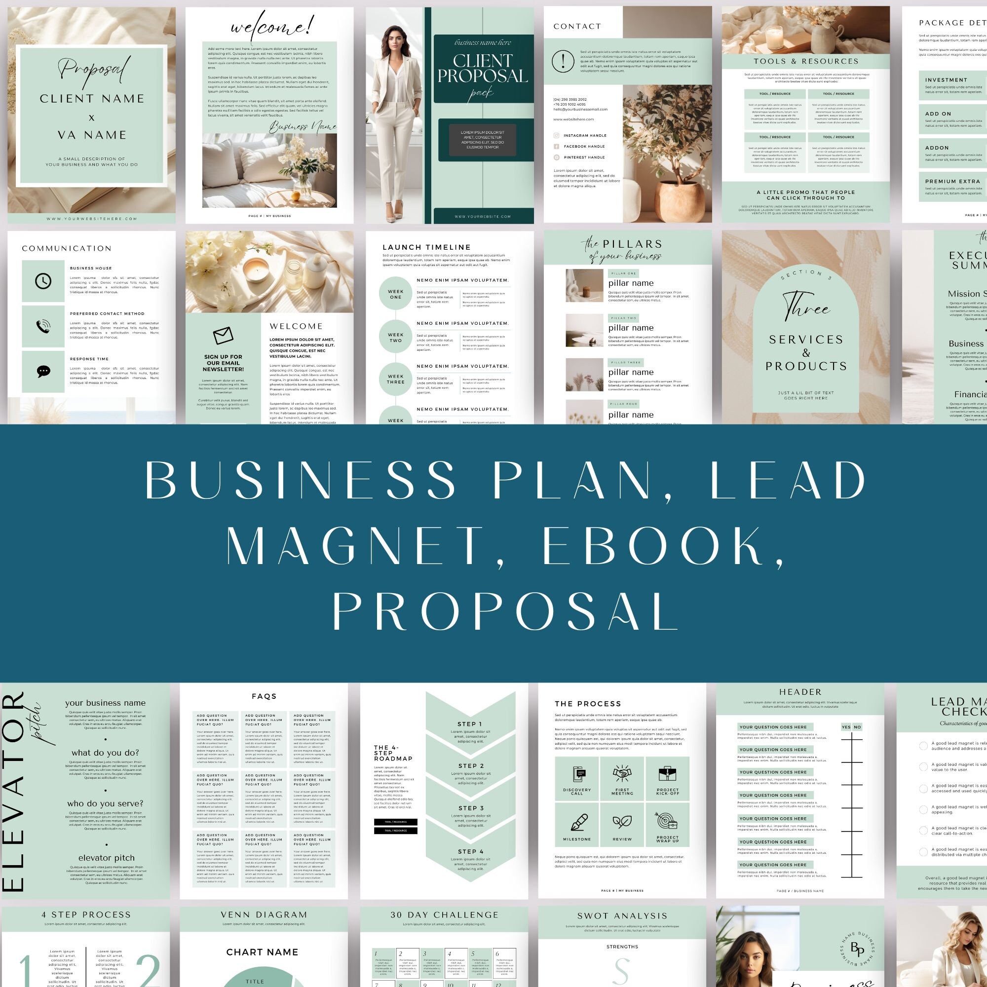 Brand Identity Guidelines Branding Starter Kit, Canva Template, Full ...