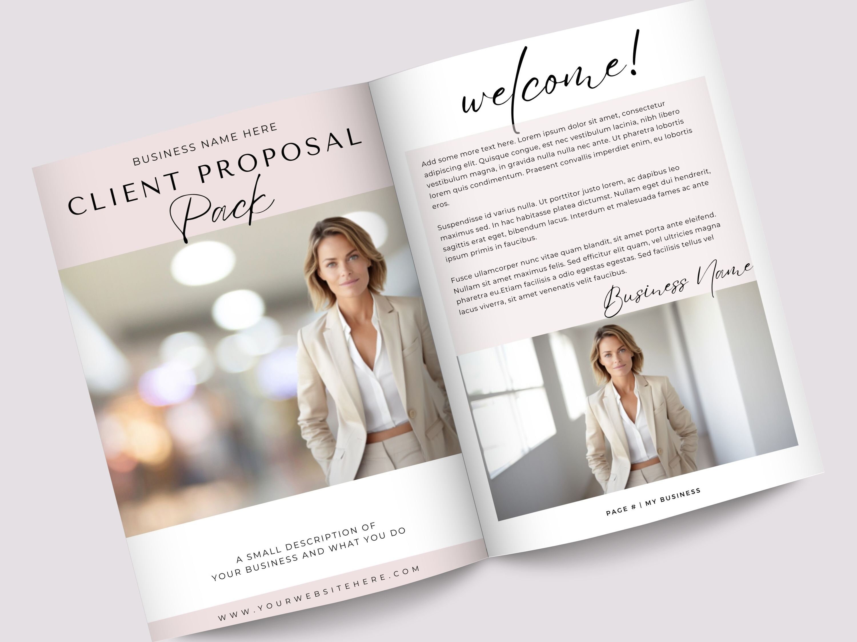 Proposal Contract Template, Welcome Packet for New Client, Canva ...