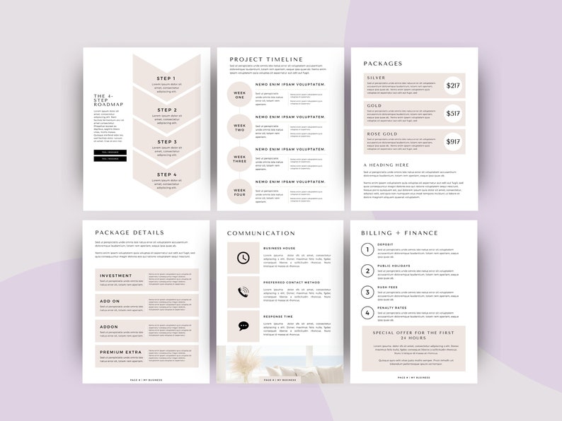 Virtual Assistant Welcome Packet, New Client Project Proposal, Canva ...