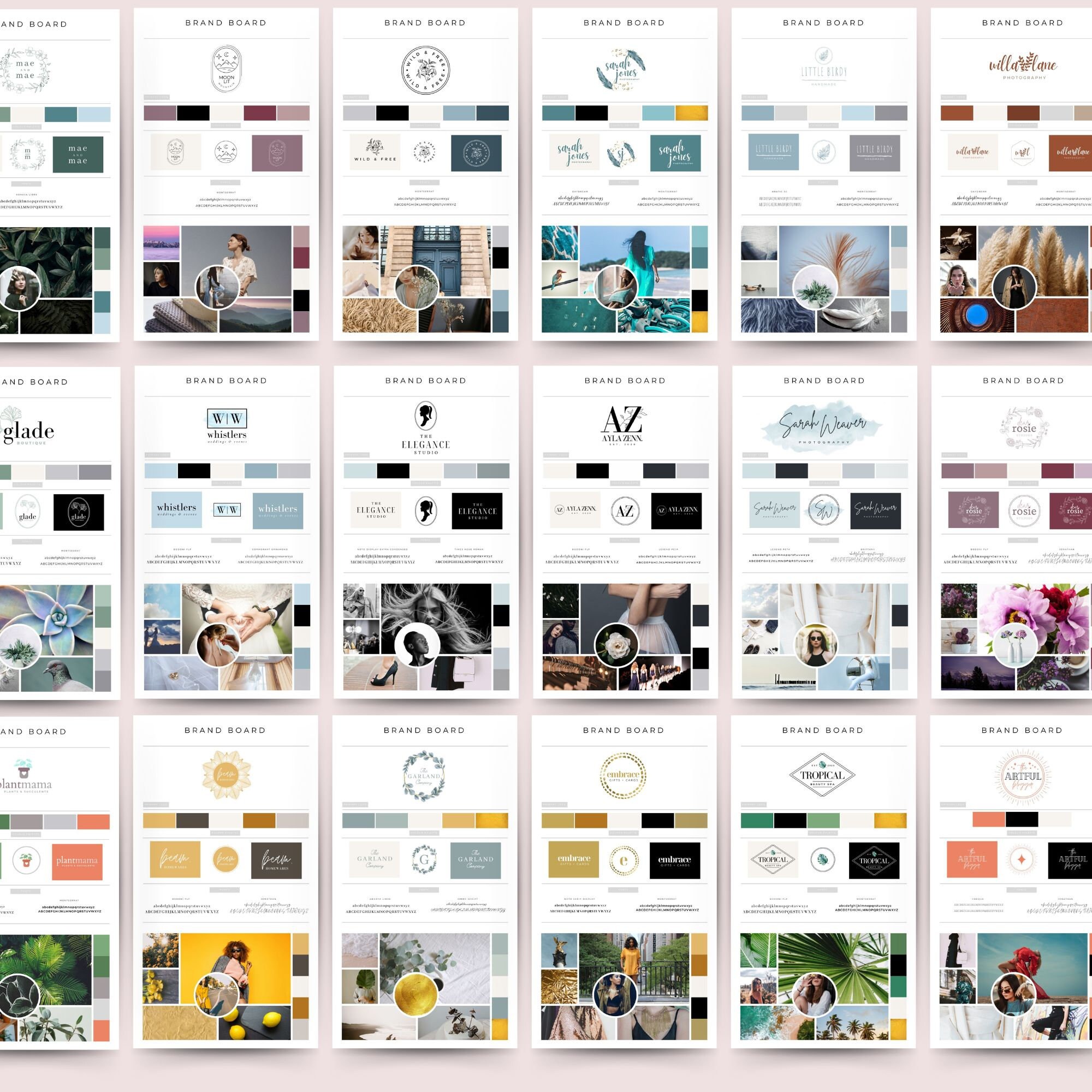 Luxury Branding Kit, Brand Board Logo, DIY Branding Kit, Business ...