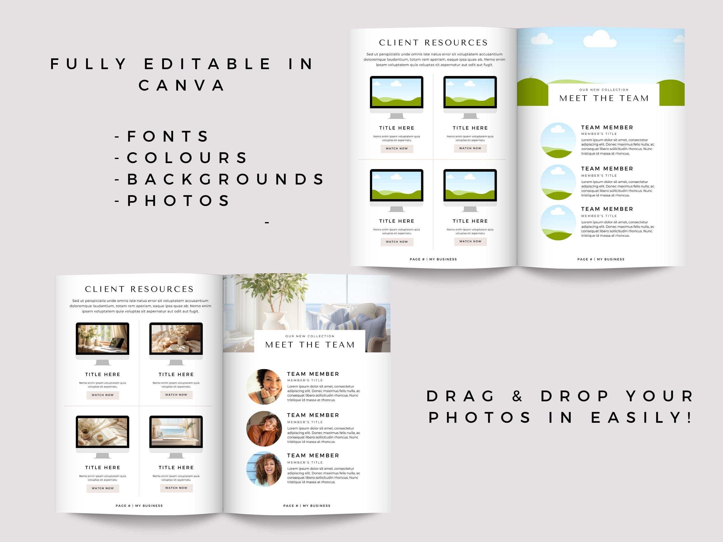 Proposal Contract Template, Welcome Packet for New Client, Canva ...
