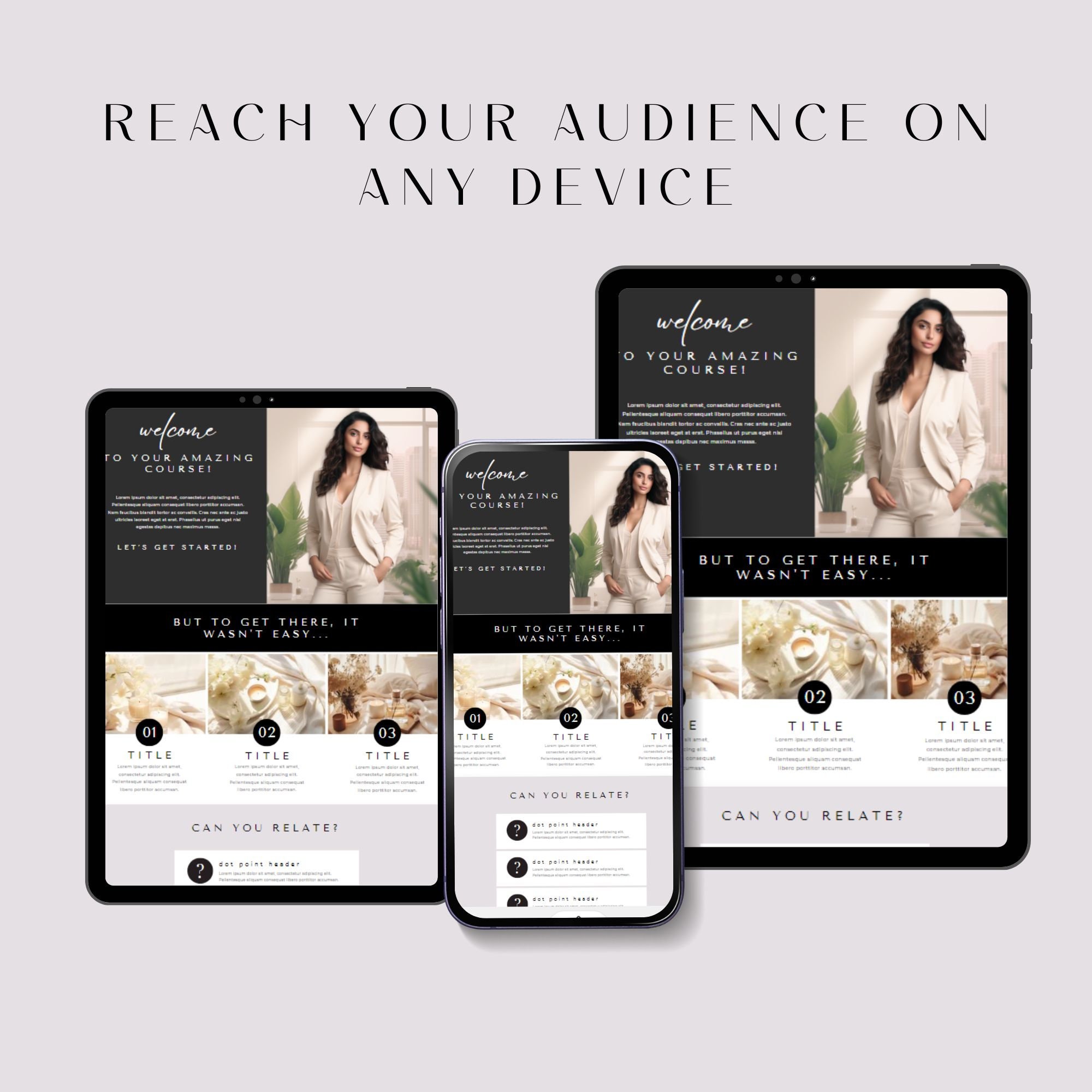 Course Sales Page Canva Template, Course Creator Sales Page, Canva ...