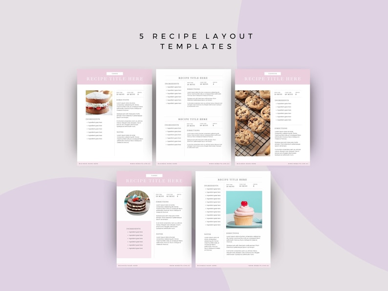 Recipe Ebook Template Cookbook Book, Canva Template Editable, Family ...