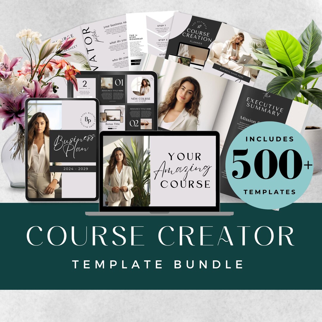 Course Creator Kit, Course Creator Toolkit Templates, Template Bundle ...