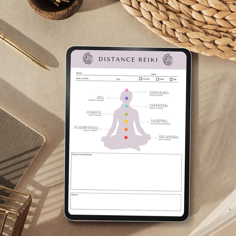 Reiki Business Form Bundle, Reiki Client Intake Consent Form, Distance ...