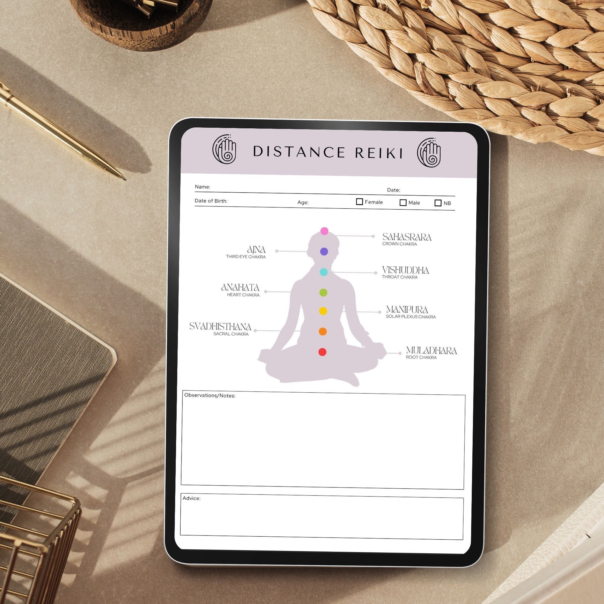Reiki Business Form Bundle, Reiki Client Intake Consent Form, Distance ...