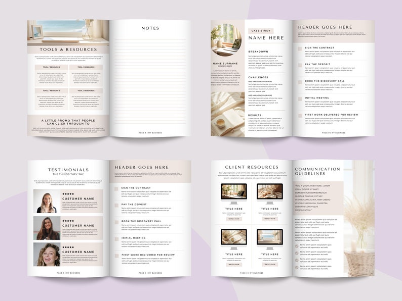 Virtual Assistant Welcome Packet, New Client Project Proposal, Canva ...