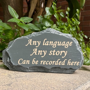 Personalized Garden Stones Engraved With Any Message, Laser Engraved ...