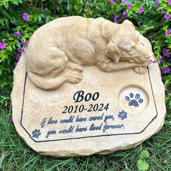 Dog Memorial Stone - Etsy