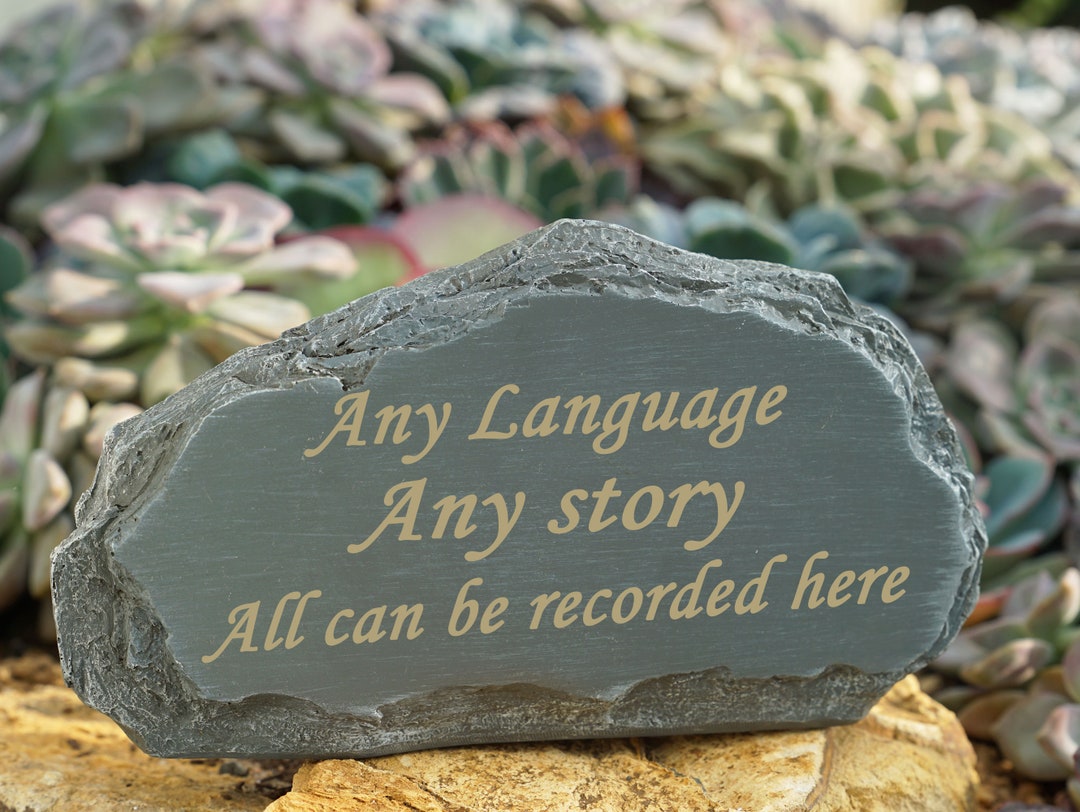 Personalized Garden Stones Engraved With Any Message, Laser Engraved ...