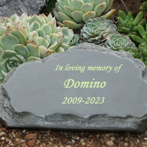 Personalized Garden Stones Engraved With Any Message, Laser Engraved ...