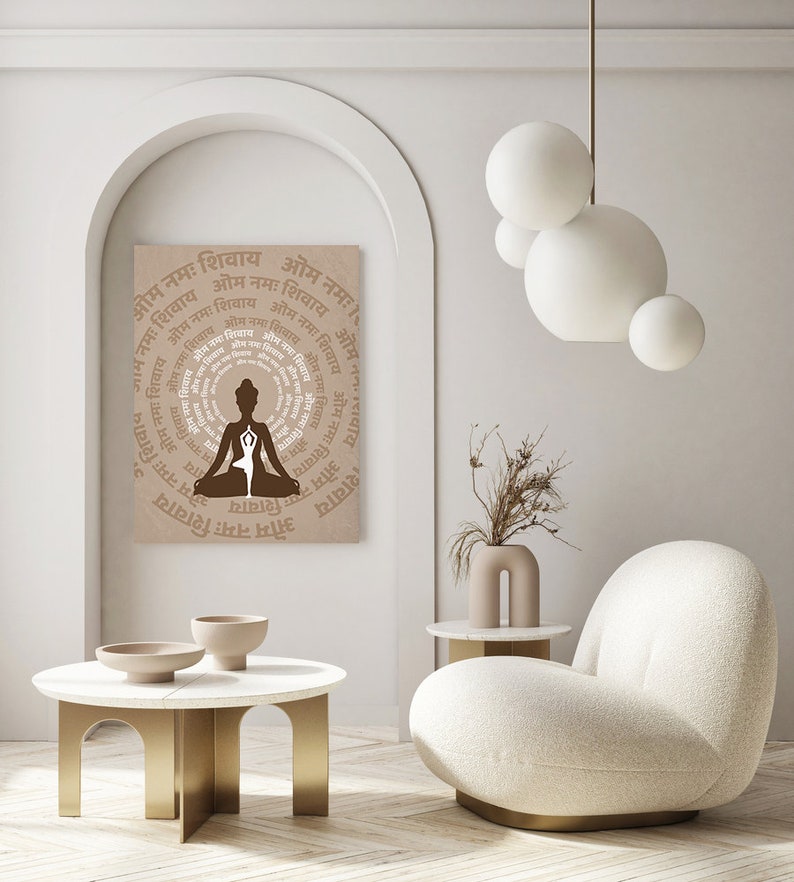 Spiritual Meditation Wall Art Sanskrit Yoga Mantra Studio Poster ...