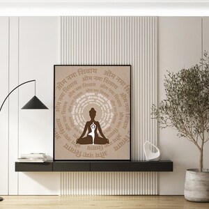 Spiritual Meditation Wall Art Sanskrit Yoga Mantra Studio Poster ...