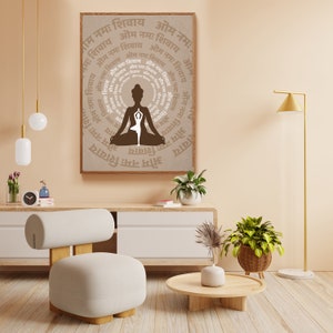 Spiritual Meditation Wall Art Sanskrit Yoga Mantra Studio Poster ...