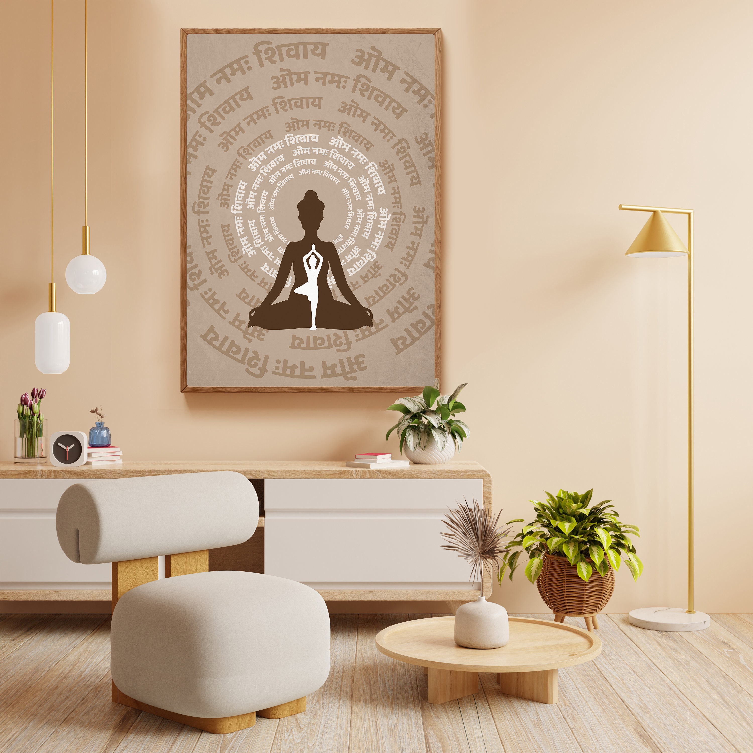 Spiritual Meditation Wall Art Sanskrit Yoga Mantra Studio Poster ...