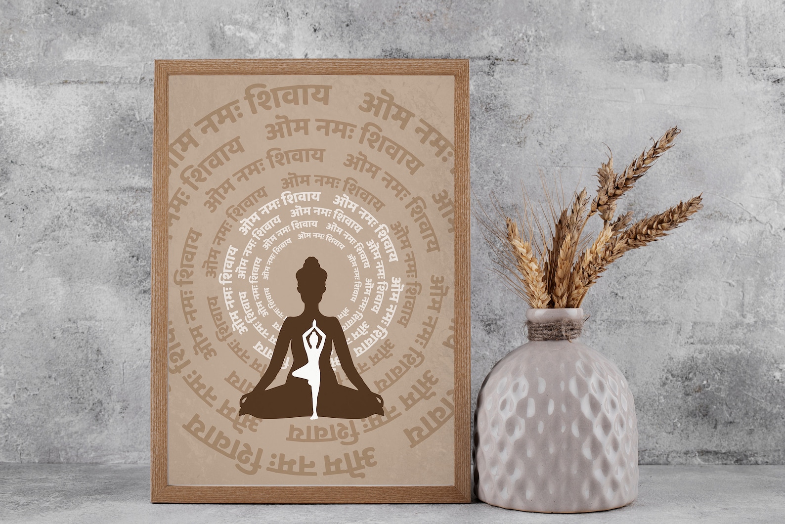 Spiritual Meditation Wall Art Sanskrit Yoga Mantra Studio Poster ...