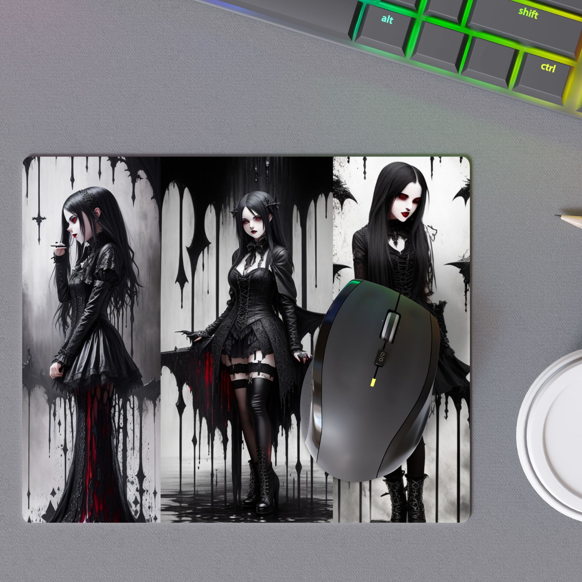 Gothic Girls Tumbler Wrap PNG Gothic Tumbler Wrap Straight Tumbler ...