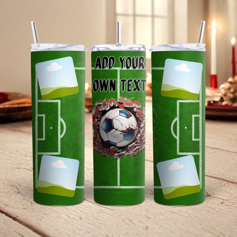 Soccer Photo Tumbler PNG Fútbol Tumbler Wrap PNG Football Tumbler ...