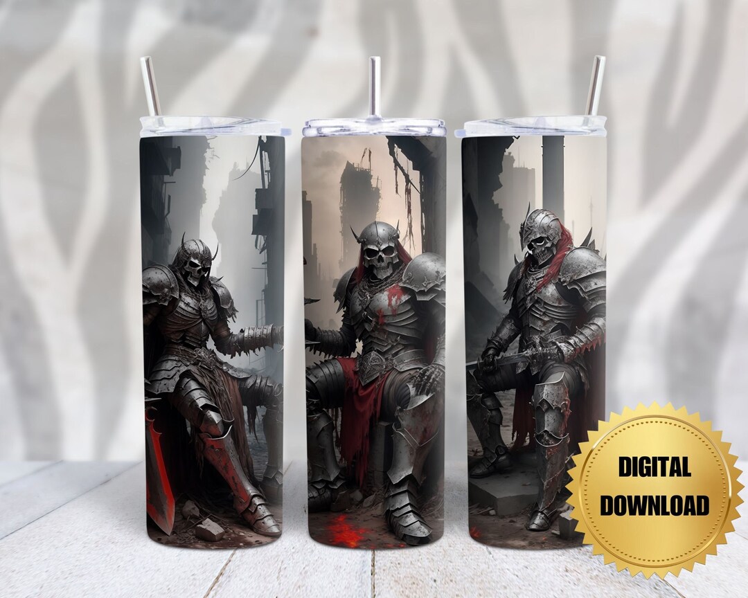 Warriors in Battle Armor - 20 Oz Skinny Tumbler PNG - Sublimation ...