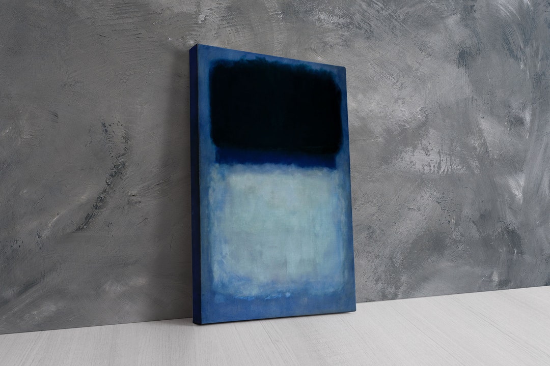 Mark Rothko Style Blue Canvas Wall Art - Etsy