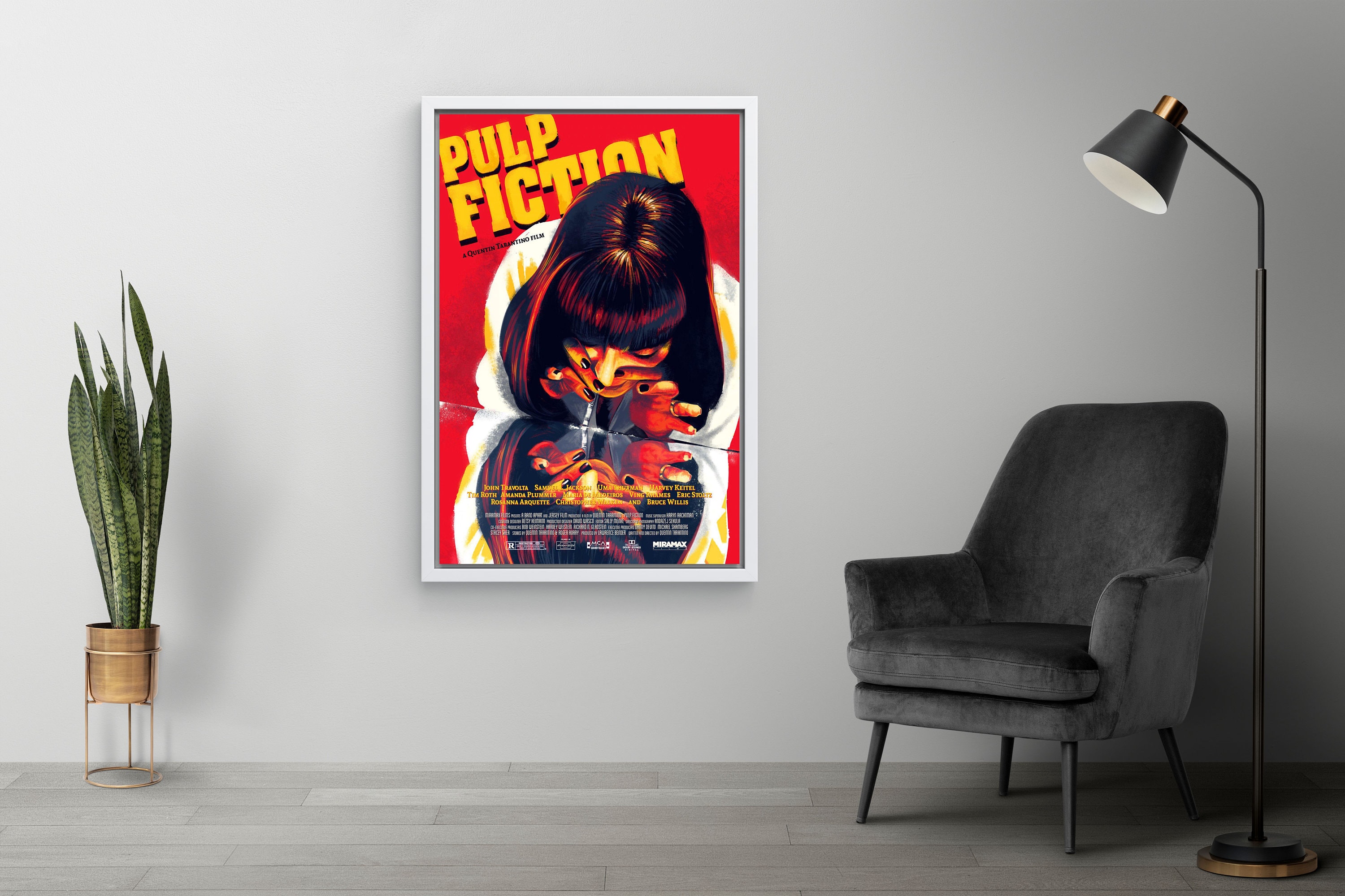Pulp Fiction Poster Canvas, Pulp Fiction Canvas Print, Pulp Fiction ...