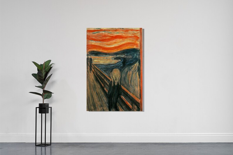 Edvard Munch's the Scream Painting 1893 National Gallery Norway, the ...