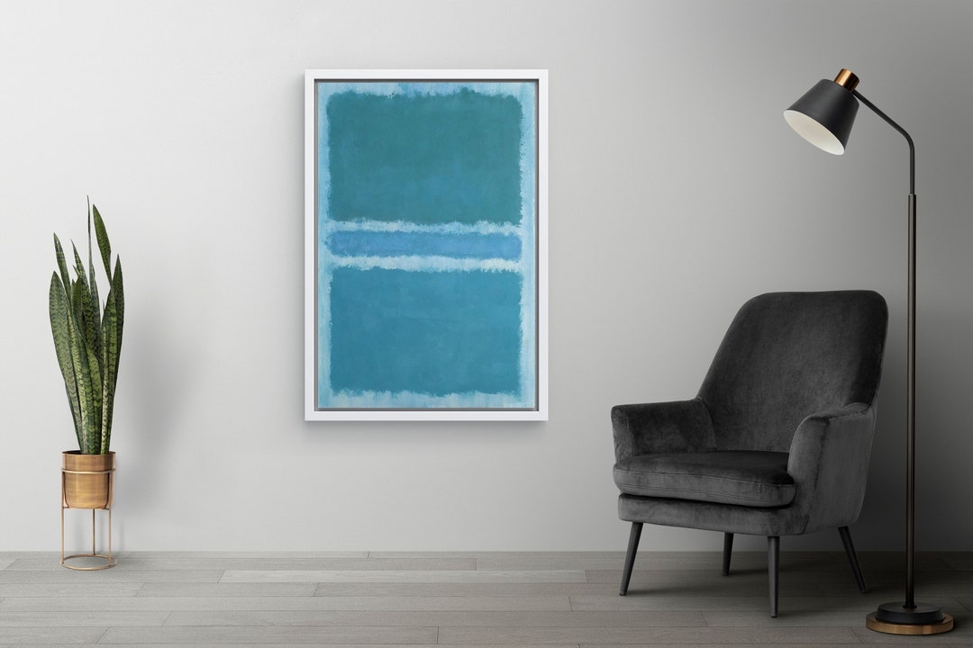 Mark Rothko, Rothko Picture Art,untitled, Blue Divided, 1966 , Canvas ...