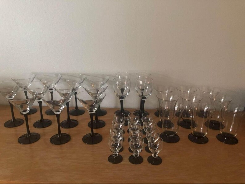 Vintage Danish Glass Set - Etsy