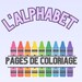 French Alphabet Coloring Pages: Animals, École (PDF Download) - Etsy