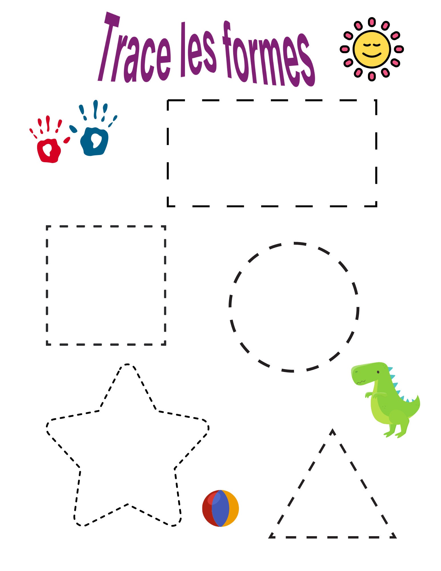 Maternelle - Préscolaire - on Joue Avec Les Formes - Pages D'activités ...