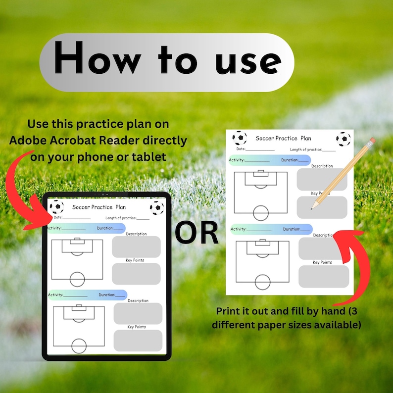 Printable Soccer Practice Plan - Soccer Coach Planning Activity Sheet ...