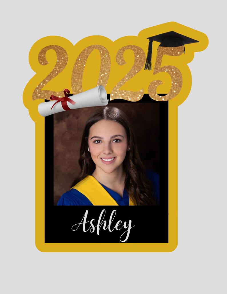 Custom Graduation Photo Centerpiece/ Graduation Cake Topper / French ...