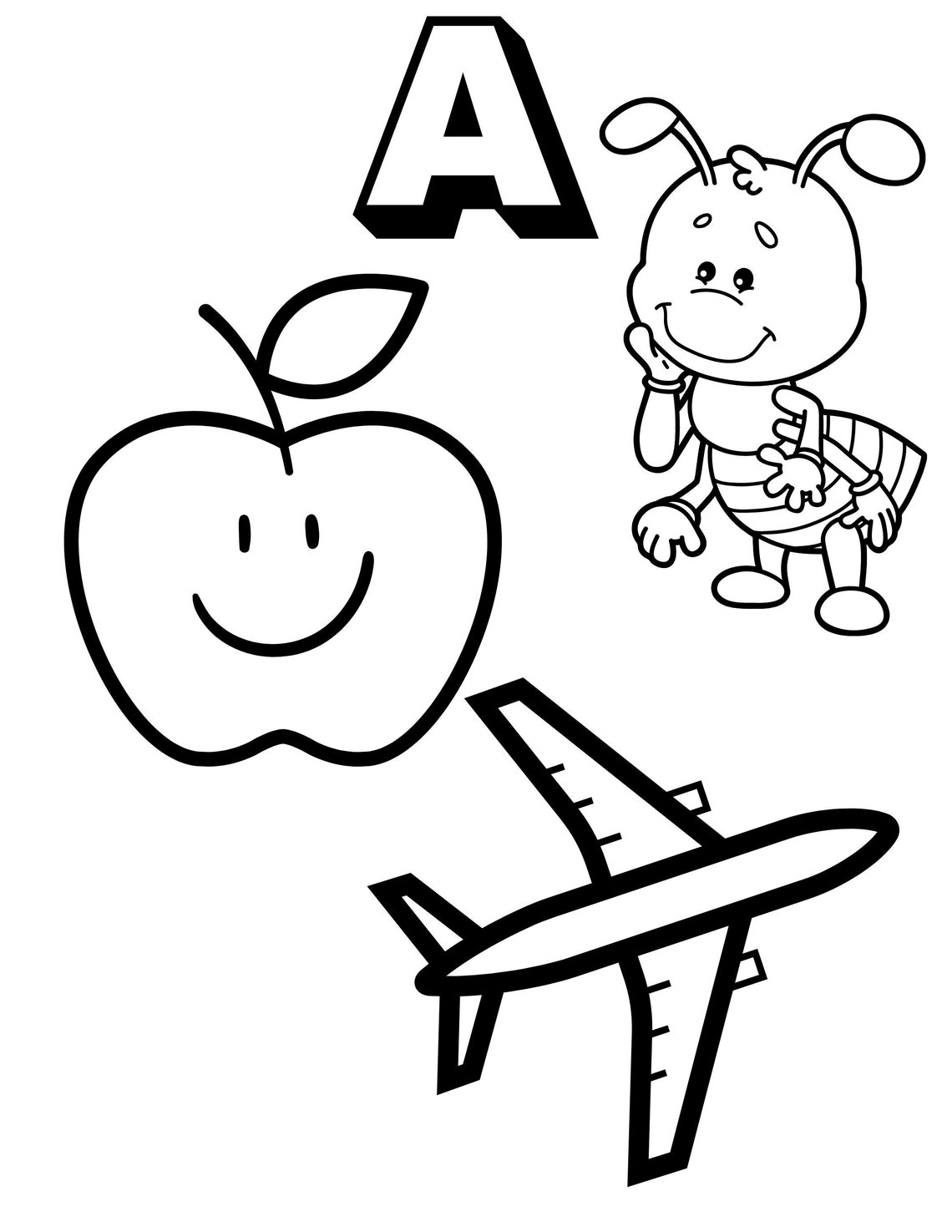 The Alphabet Coloring Pages - 27 PRINTABLE Pages - Preschool Coloring ...