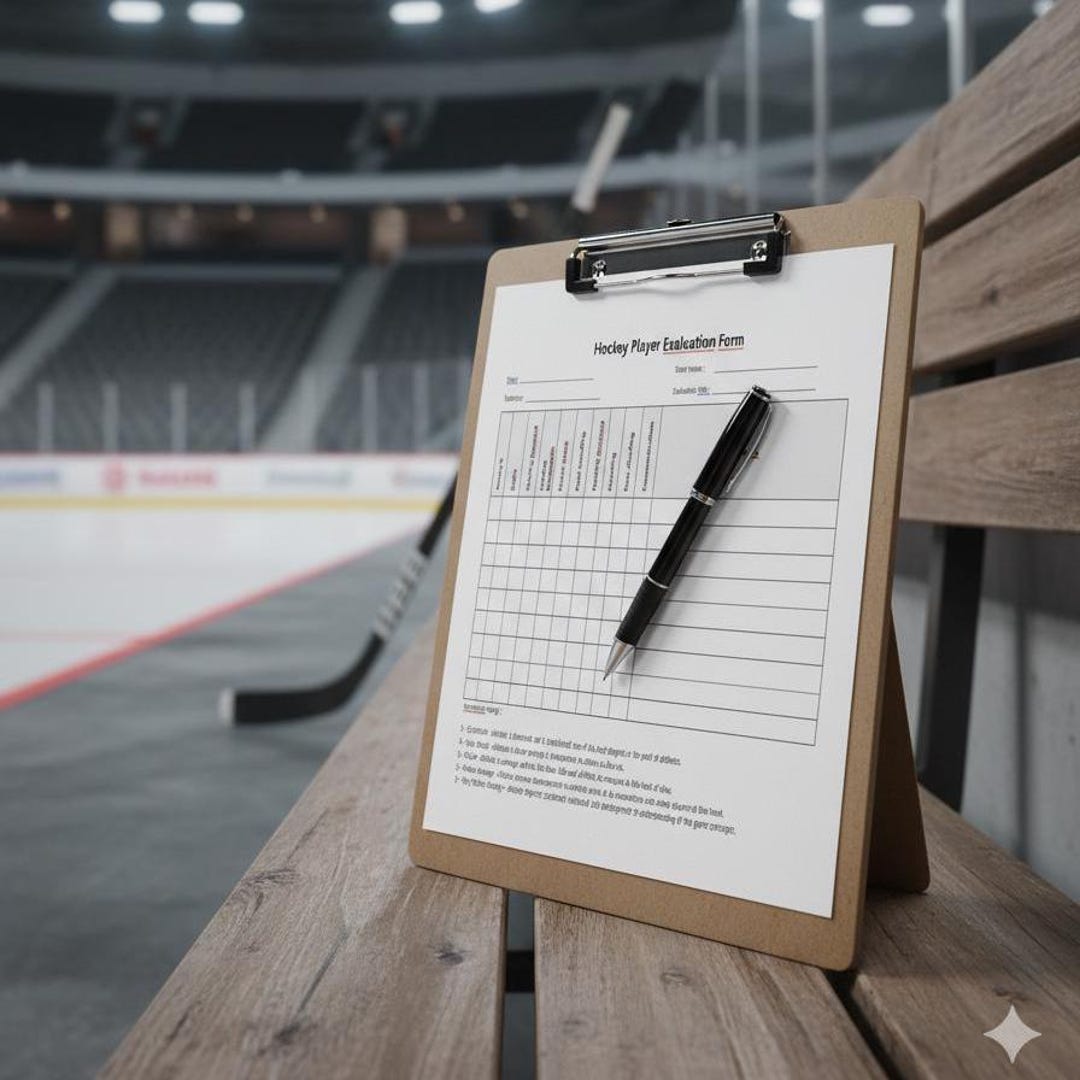 Hockey Player Evaluation Form, the Easiest Way Evaluate Players - Etsy