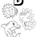 French Alphabet Coloring Pages: Animals, École (PDF Download) - Etsy