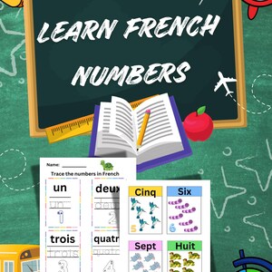French Numbers 1-20 Worksheets | Bilingual Learning (digital Download ...