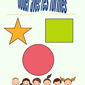Maternelle - Préscolaire - on Joue Avec Les Formes - Pages D'activités ...